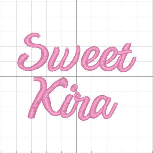 Sweet Script Embroidery Font - Etsy