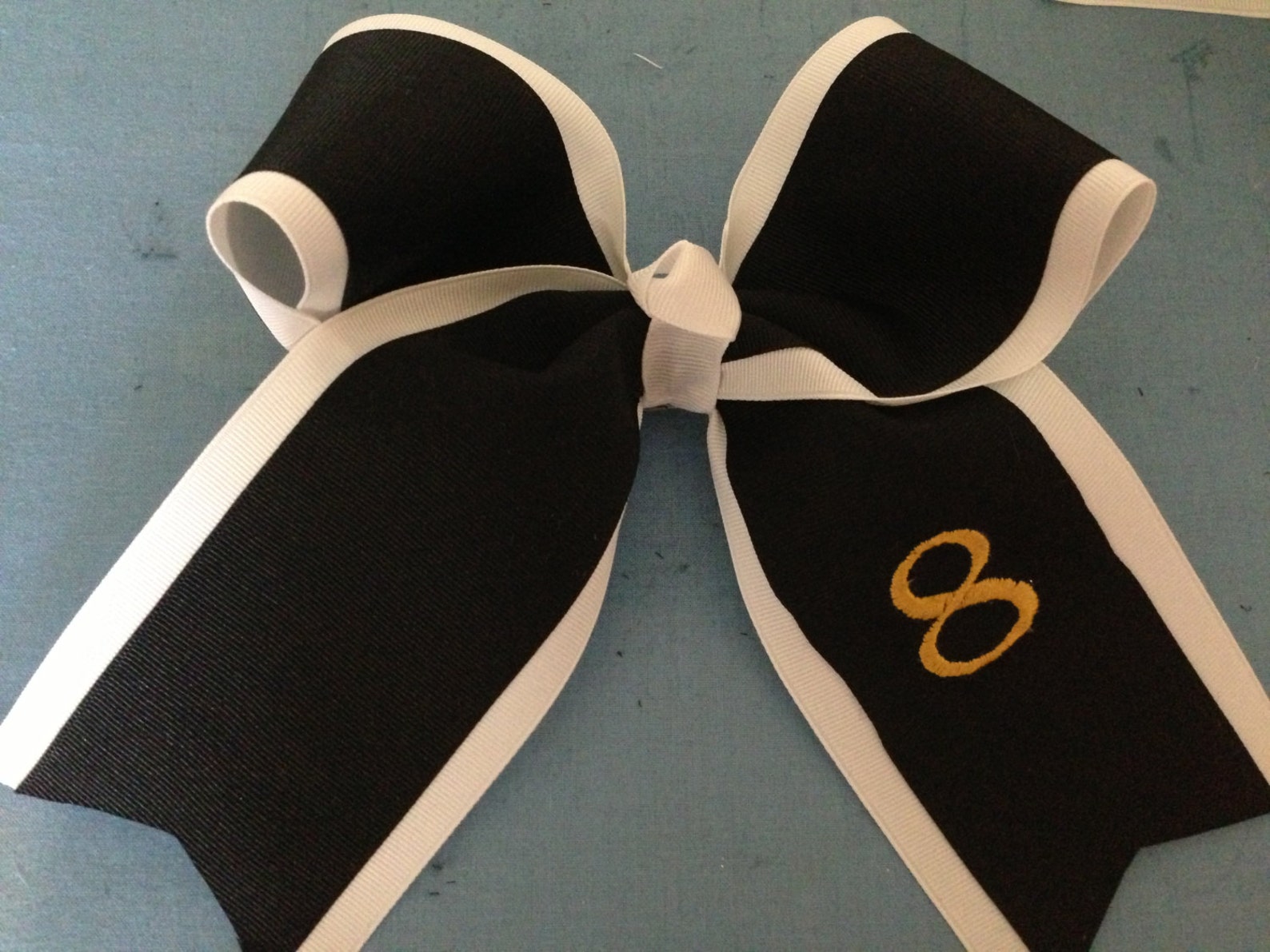 Extral Large Bow for Volleyball, Softball With Number, Monogram Bow ...