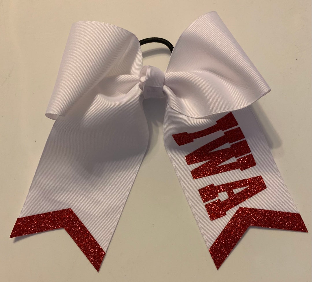 Large Bows 3” Catholic Schools! Solid Colors With Glitter Vinyl of ...