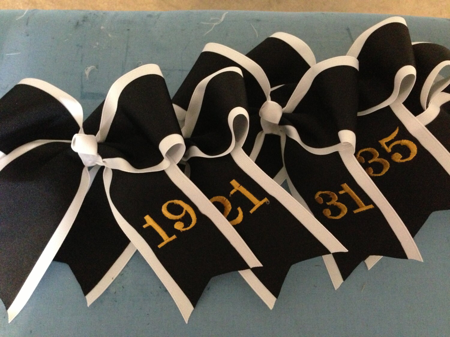 Extral Large Bow for Volleyball, Softball With Number, Monogram Bow ...