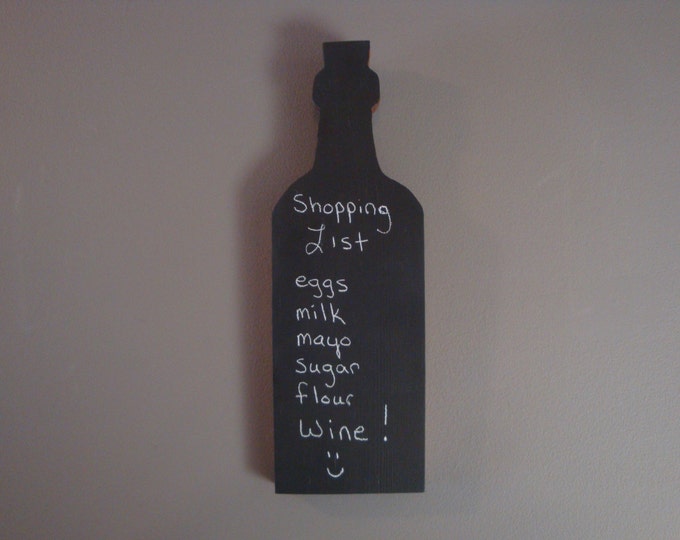 Wine Bottle Shaped Chalkboard - Etsy
