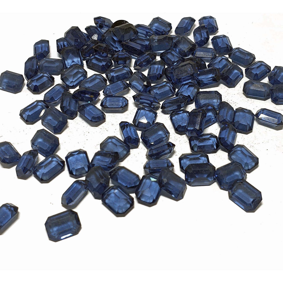 Vintage 8x6mm Montanta Blue Rectangle, Stunning Vintage Blue Swarovski ...