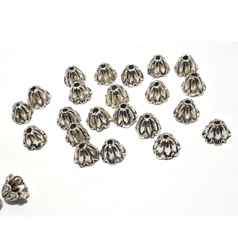 Bead Caps Silver - Etsy