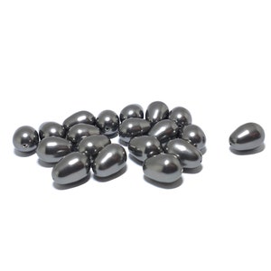 Pretty Dark Grey Swarovski Crsytal Pearls, 11mm Teardrop Pearl, Dark ...