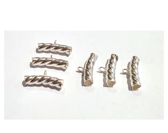 Sterling Silver Slider Tube Artisan 5mm ID Tubular Bail Bead - Etsy