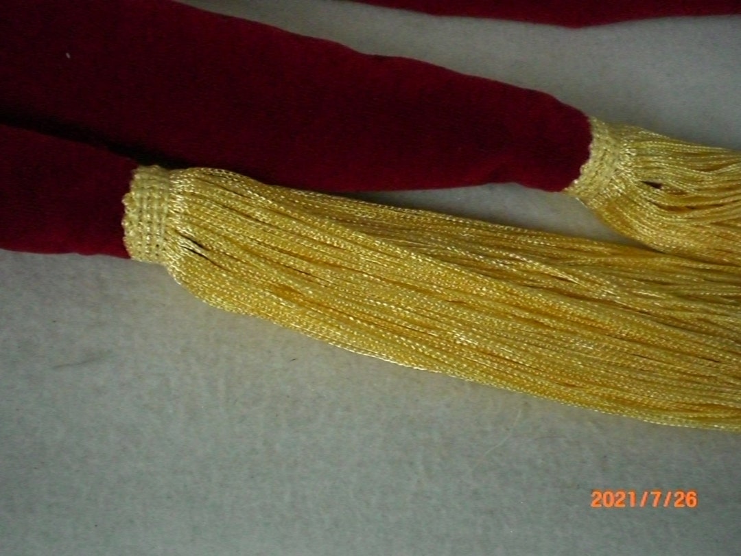 Gourd Dance Sash Red With 14yellow Fringe - Etsy