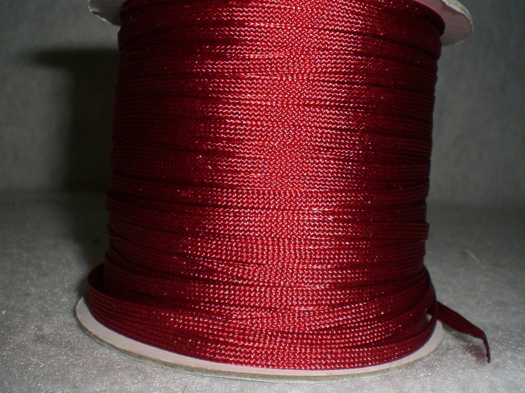 Flat Fringe Spool, Dark Red - Etsy