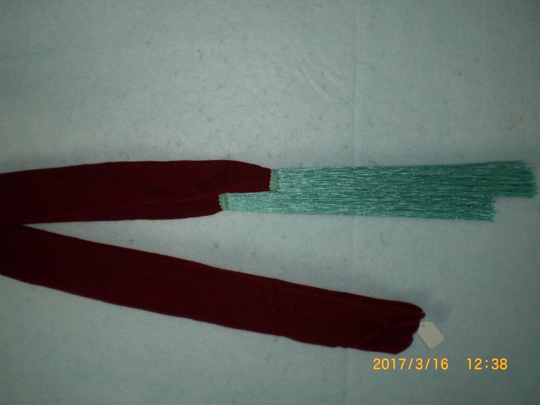 Gourd Dance Sash Red With 14" Turquoise Green Fringe - Etsy