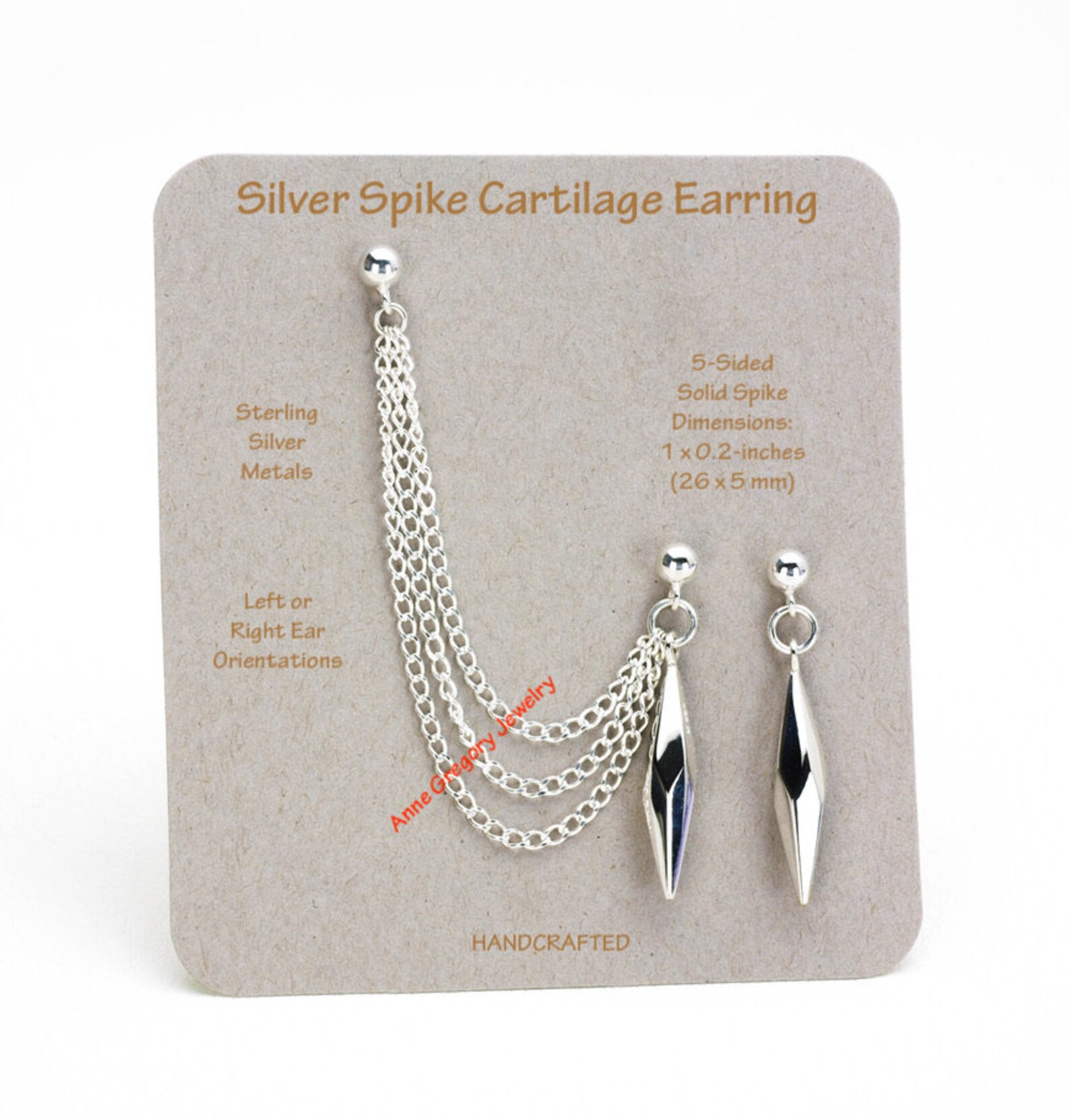 Bajoran Cuff Cartilage Helix Earring Sterling Silver 5-sided - Etsy