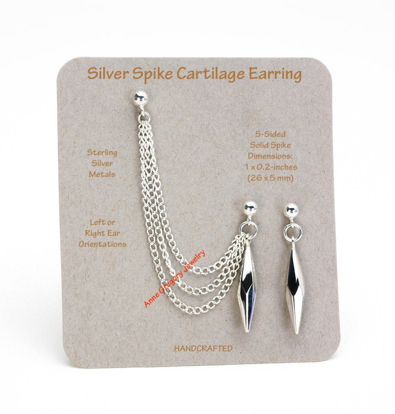 Bajoran Cuff Cartilage Helix Earring Sterling Silver 5-sided - Etsy