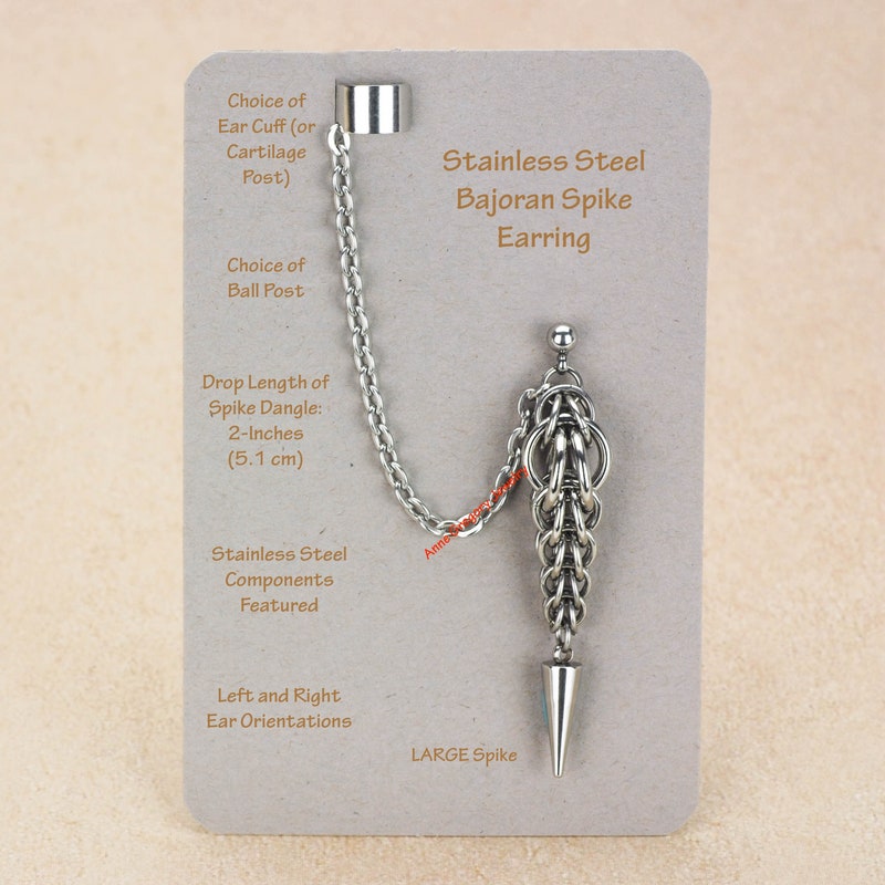 Chainmail Piercing Earrings - Etsy