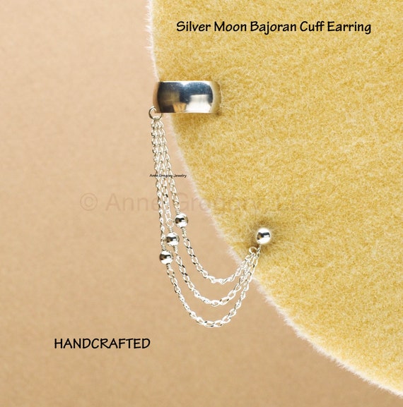 Comet Tails Bajoran Cuff Earring Sterling Silver Single Ear - Etsy