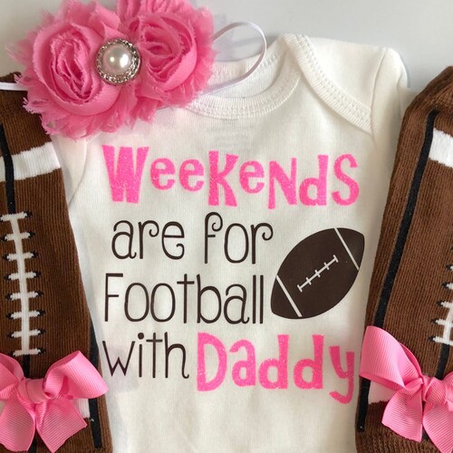 Baby Girl Football Outfit Newborn Football Weekends Are for | Etsy