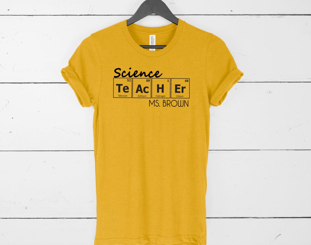 Science Teacher shirt Gift for Teacher Personalized Teacher | Etsy