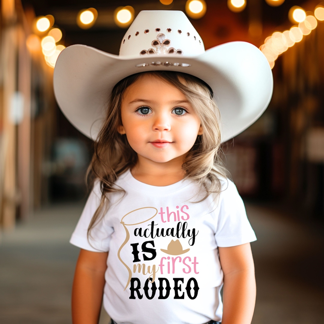 This Actually is My First Rodeo Shirt - Baby Rodeo Outfit - Baby Girl ...