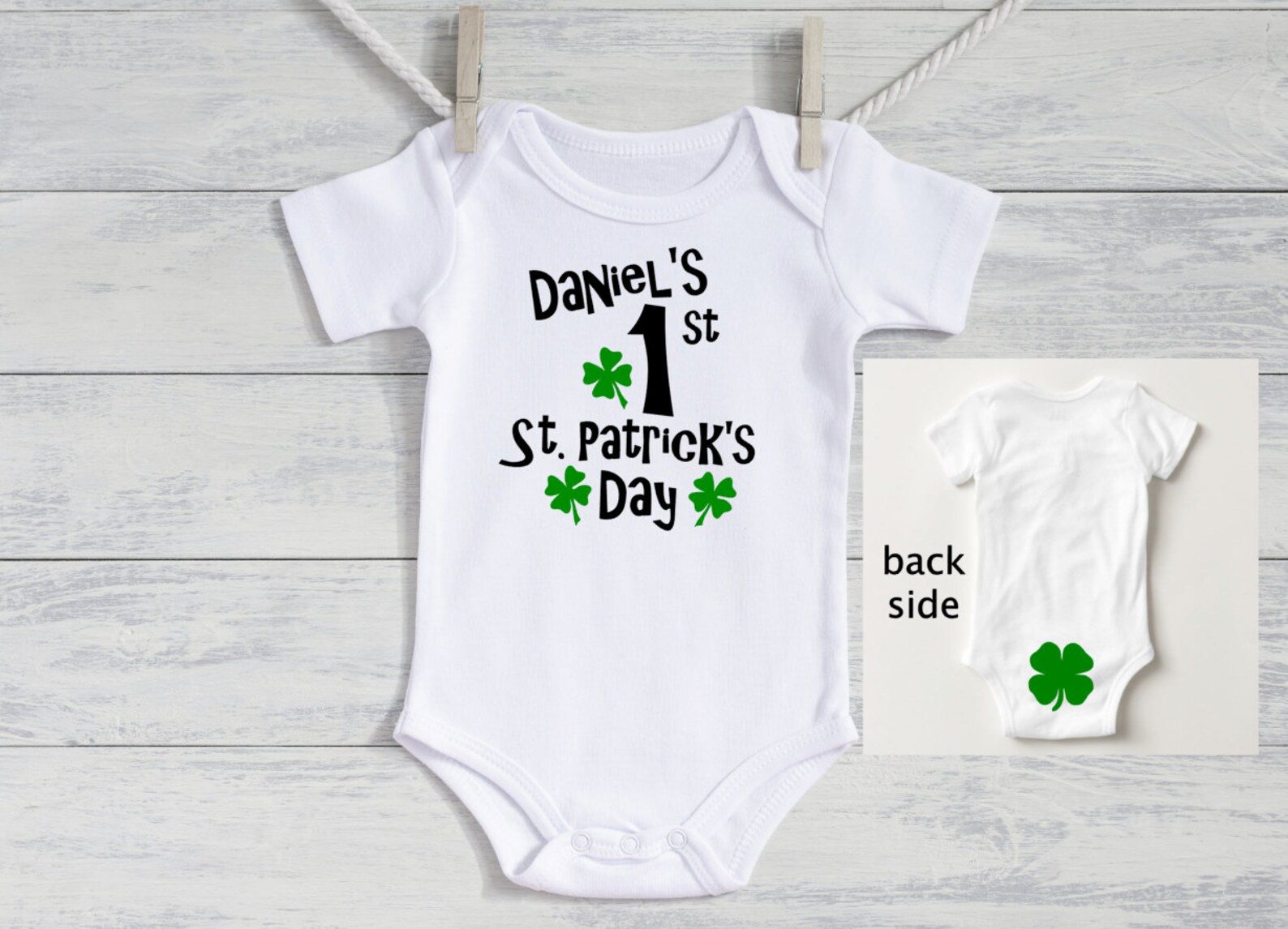 Baby Boy Baby Girl 1st St. Patricks Day - Boy Personalized Outfit ...