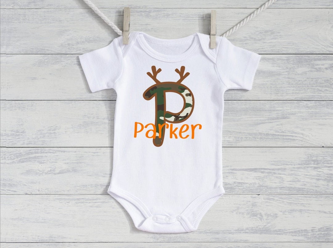 Baby Toddler Boy Hunting Outfit - Baby Boy Personalized Outfit - CAMO ...