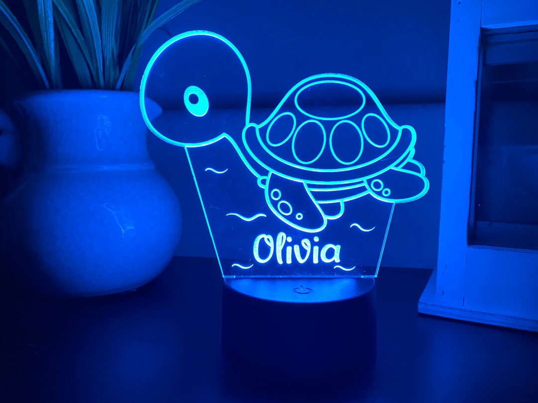 LED Night Light - Personalized Kid's Night Light - LED Home Decor- Led ...