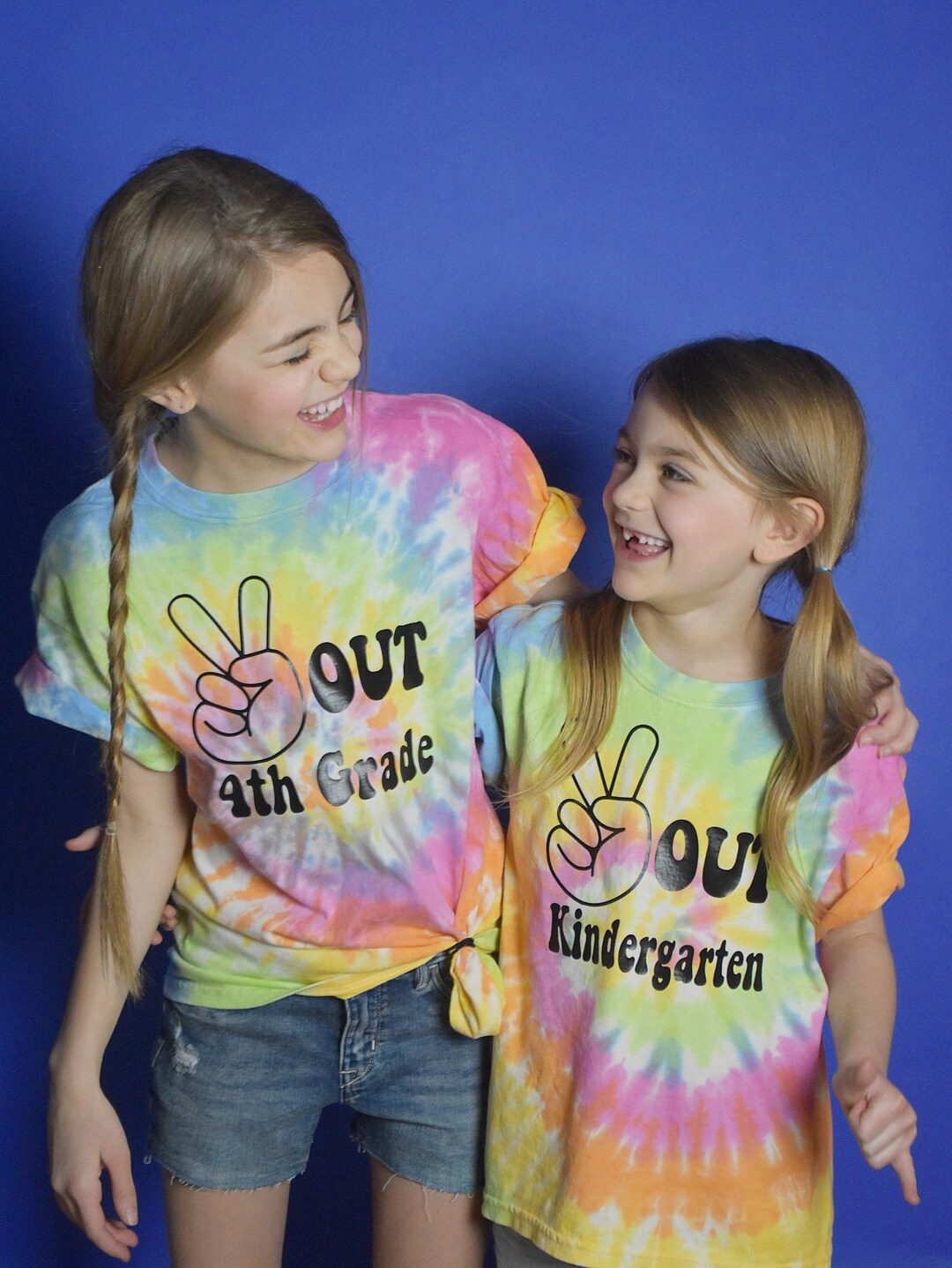 Kid's Tie Dye Shirt - End of School Shirt - Peace Out Shirt, CUSTOM ...