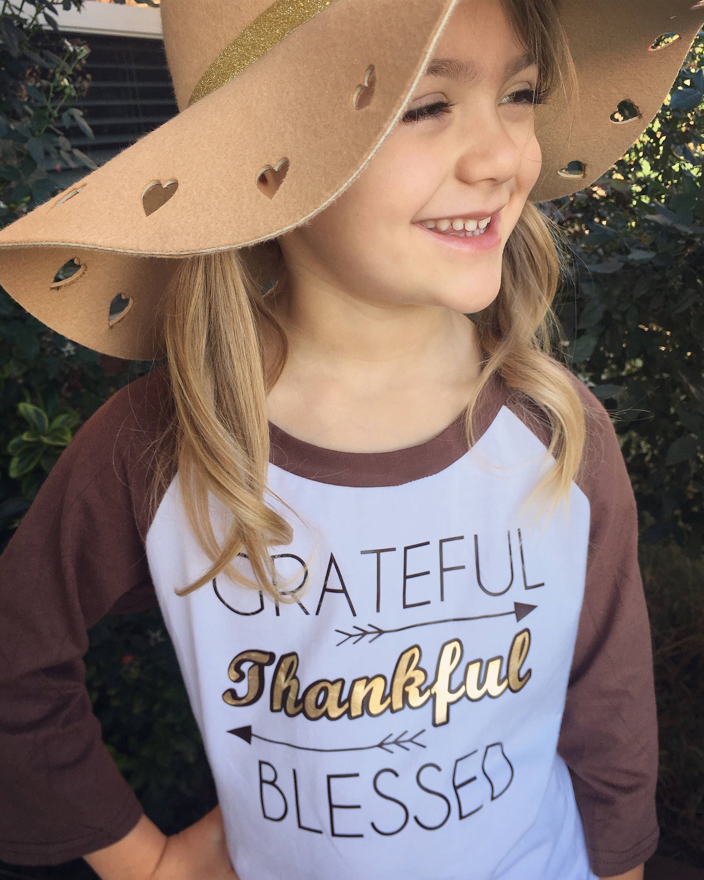 Girl's Thanksgiving Shirt - Kids Thanksgiving Shirt - Children's ...