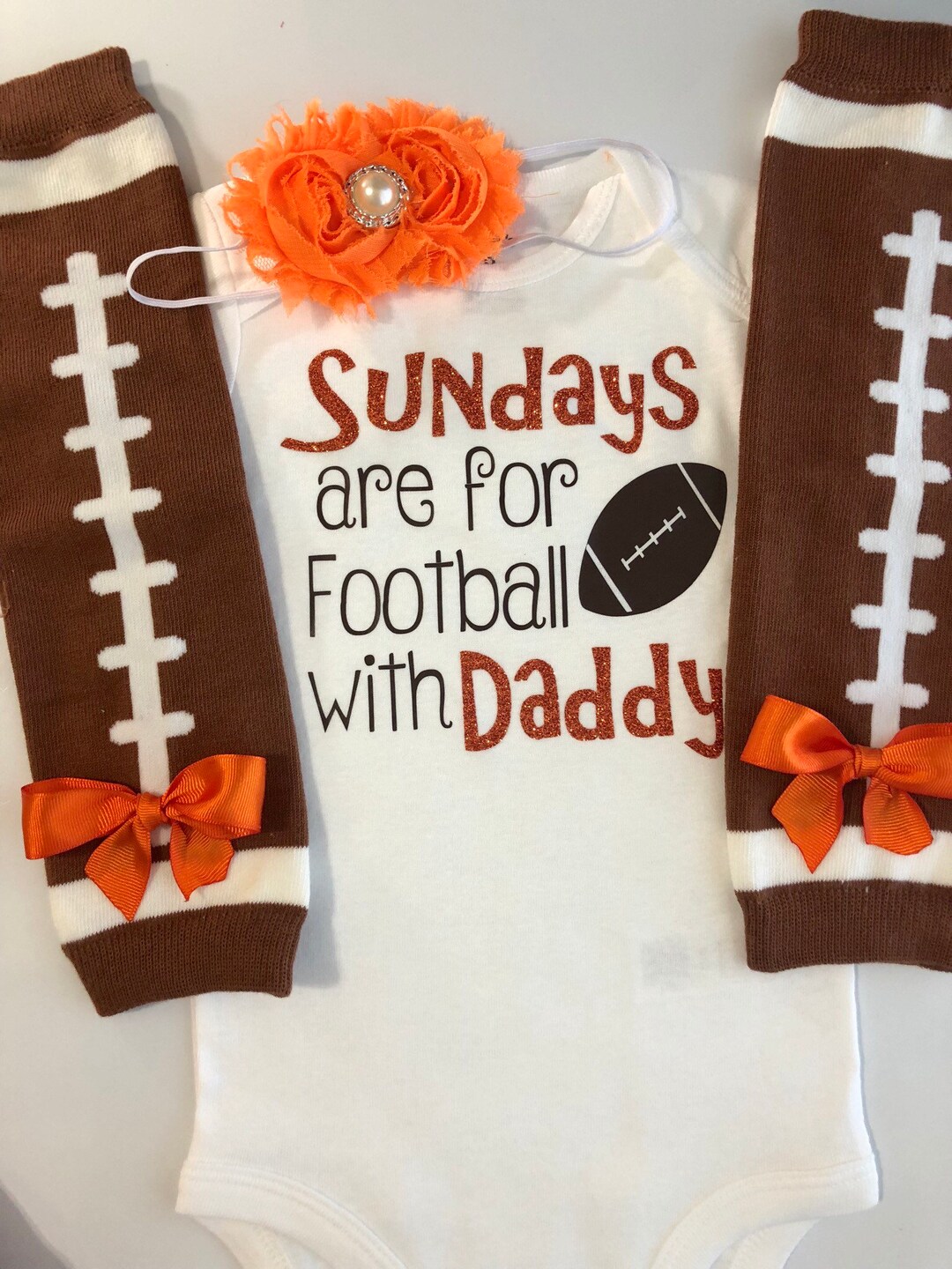 Baby Girl Football Outfit - Newborn Football Outfit - Sundays Are for ...