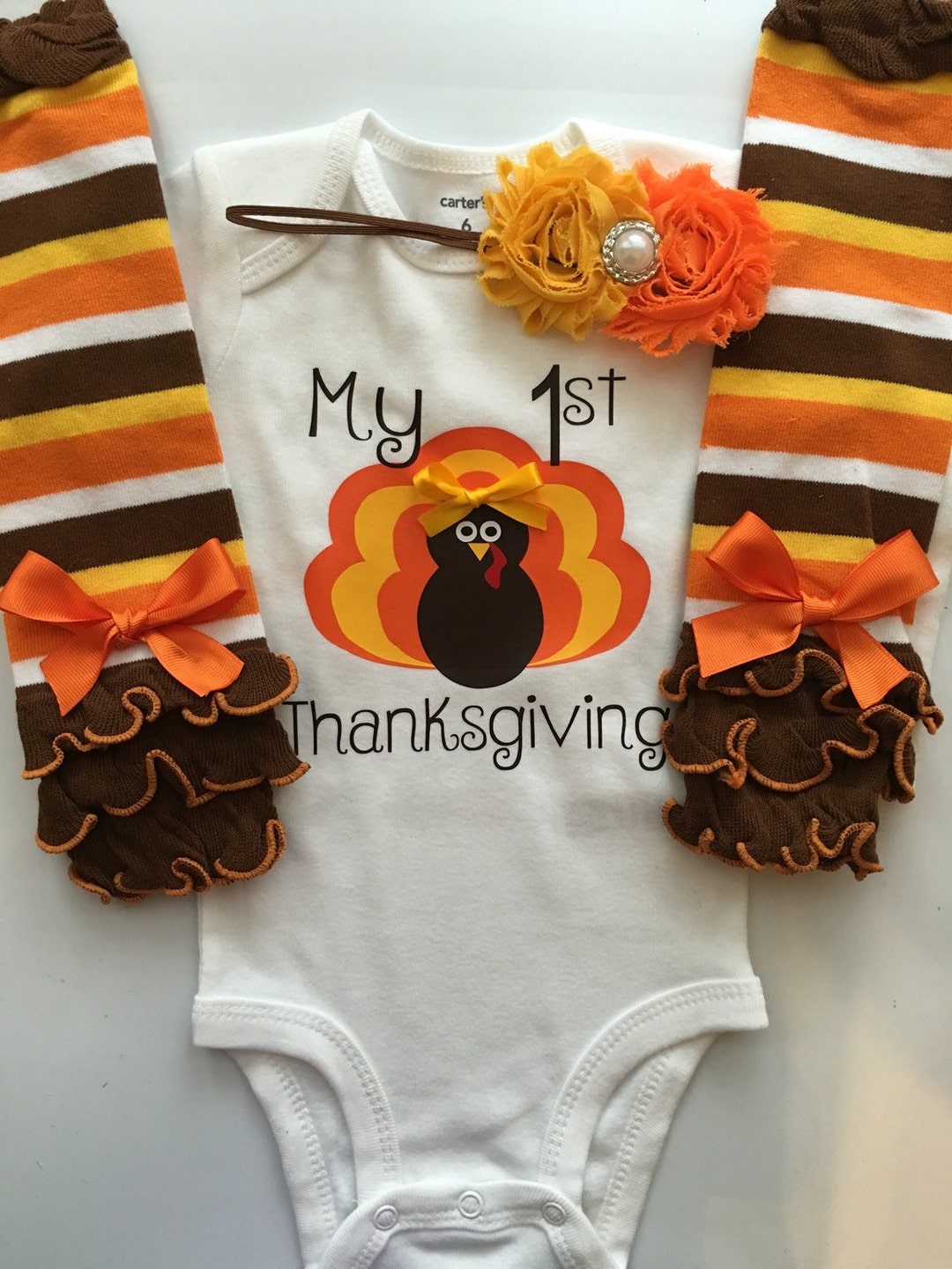BABY Girl Thanksgiving Outfit- Baby Girl Fall Outfit - Thanksgiving ...