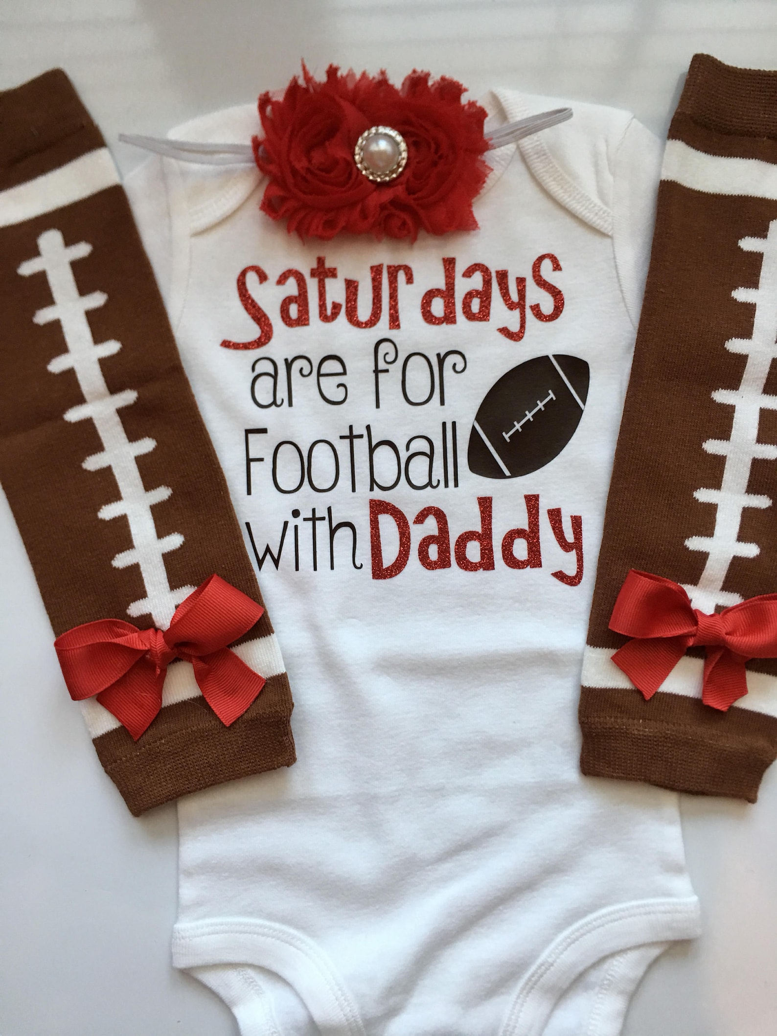 Baby Girl Football Outfit - Newborn Football - Saturdays Are for ...