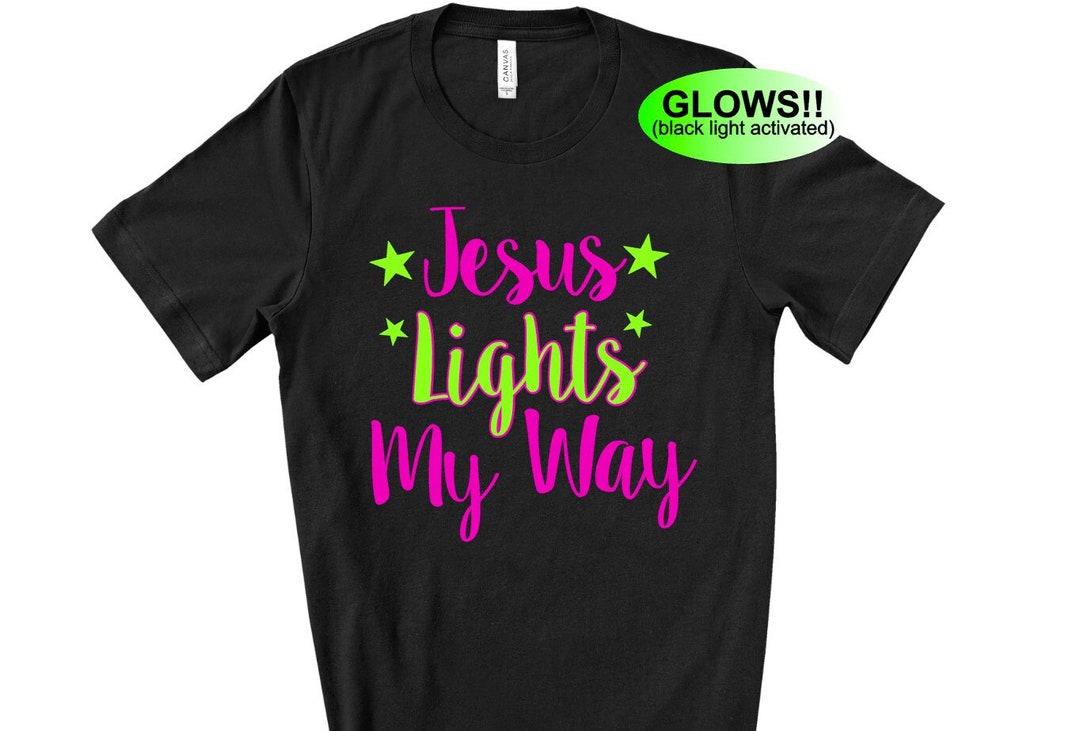 Glow Party Shirt- Jesus Glow Shirt - Youth Group Glow Party - Church ...