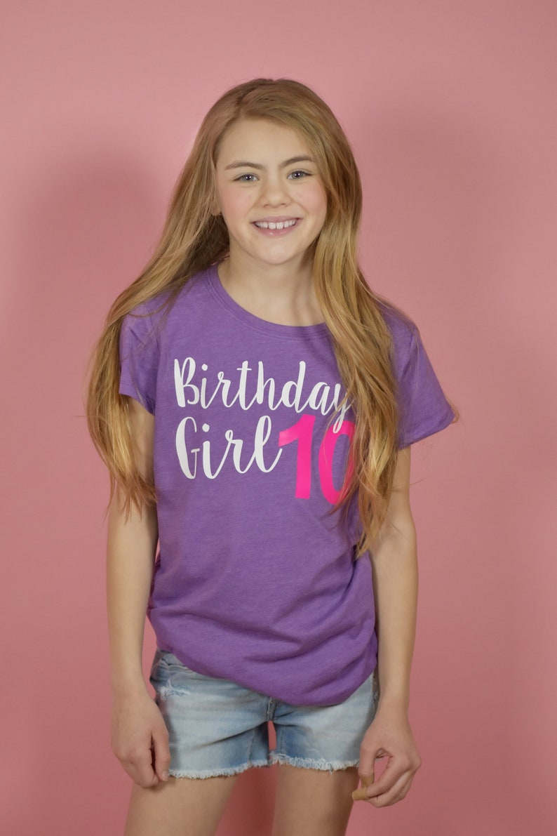 Girls 10th Birthday Shirt 10 Year Old Shirt Tween Birthday - Etsy