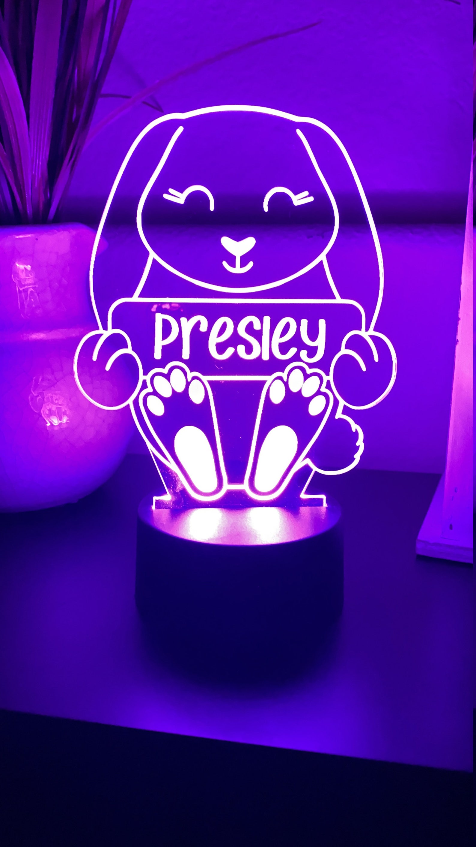 Personalized Kid's Night Light LED Night Light CUSTOM - Etsy