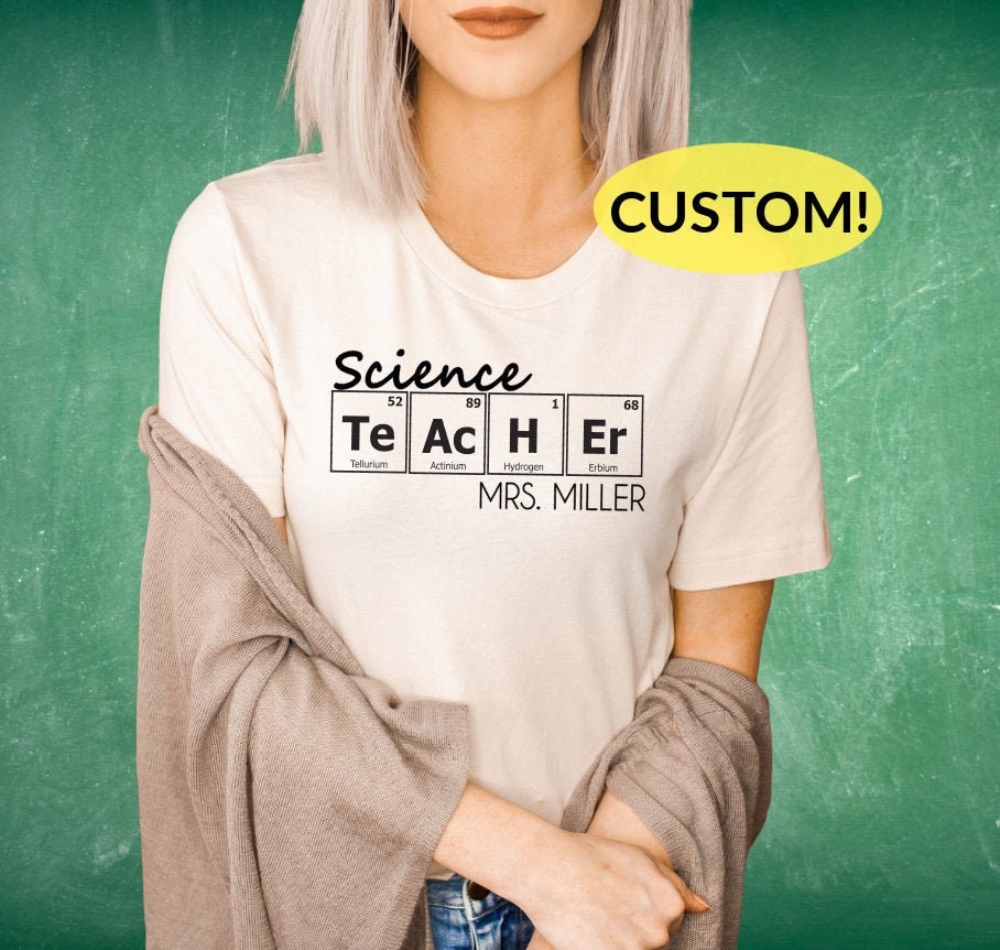 Science Teacher shirt Gift for Teacher Personalized Teacher | Etsy