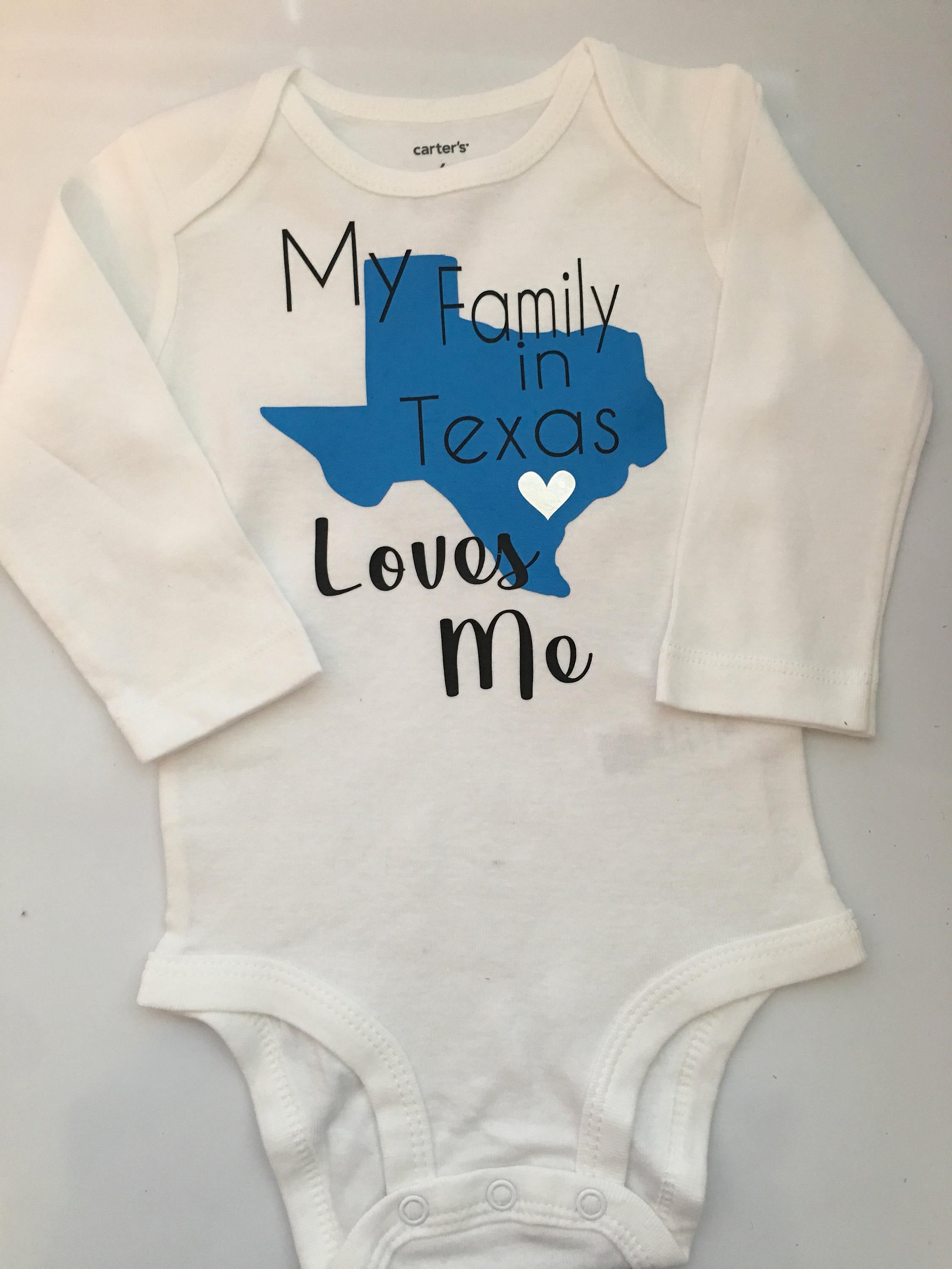 Baby girl baby boy Texas Personalized Texas bodysuit | Etsy