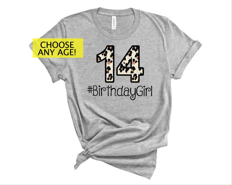 Girls Custom Birthday Shirt 13th Birthday Tween Birthday - Etsy