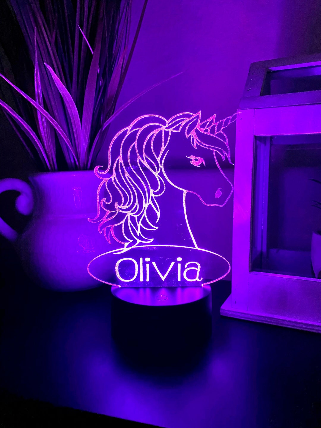 Personalized Kid's Night Light - LED Night Light- CUSTOM Night Light ...