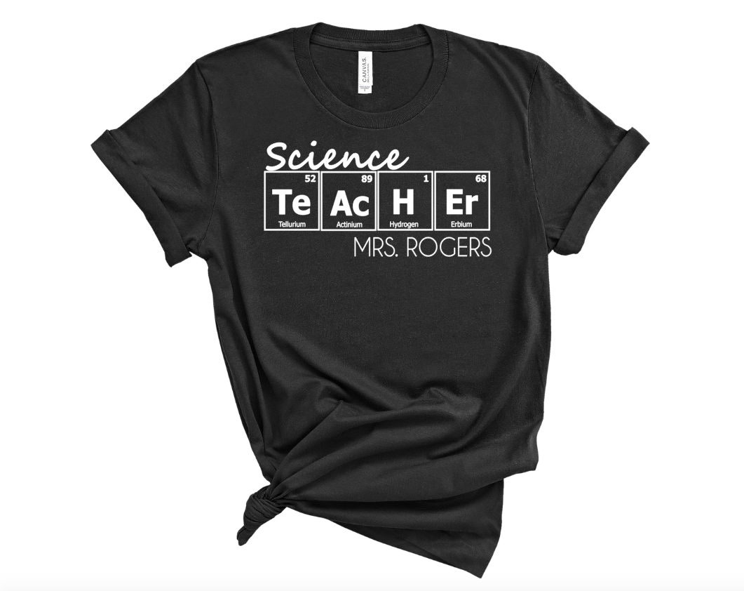 Science Teacher shirt Gift for Teacher Personalized Teacher | Etsy