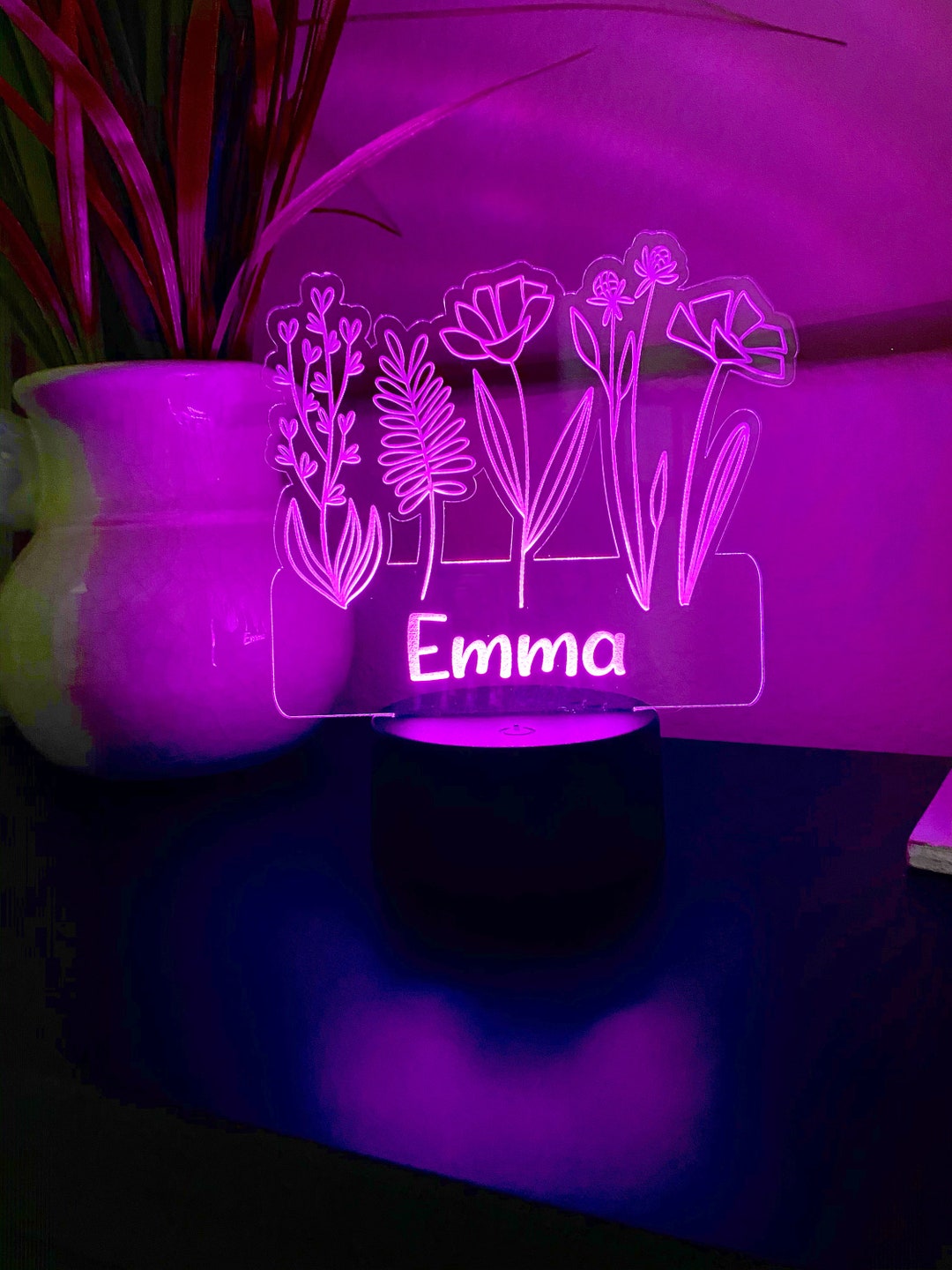 Personalized Kid's Night Light - LED Night Light- CUSTOM Night Light ...