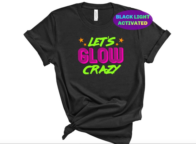 GLOW Party Shirt Neon Birthday Shirt BLACK LIGHT Glow - Etsy