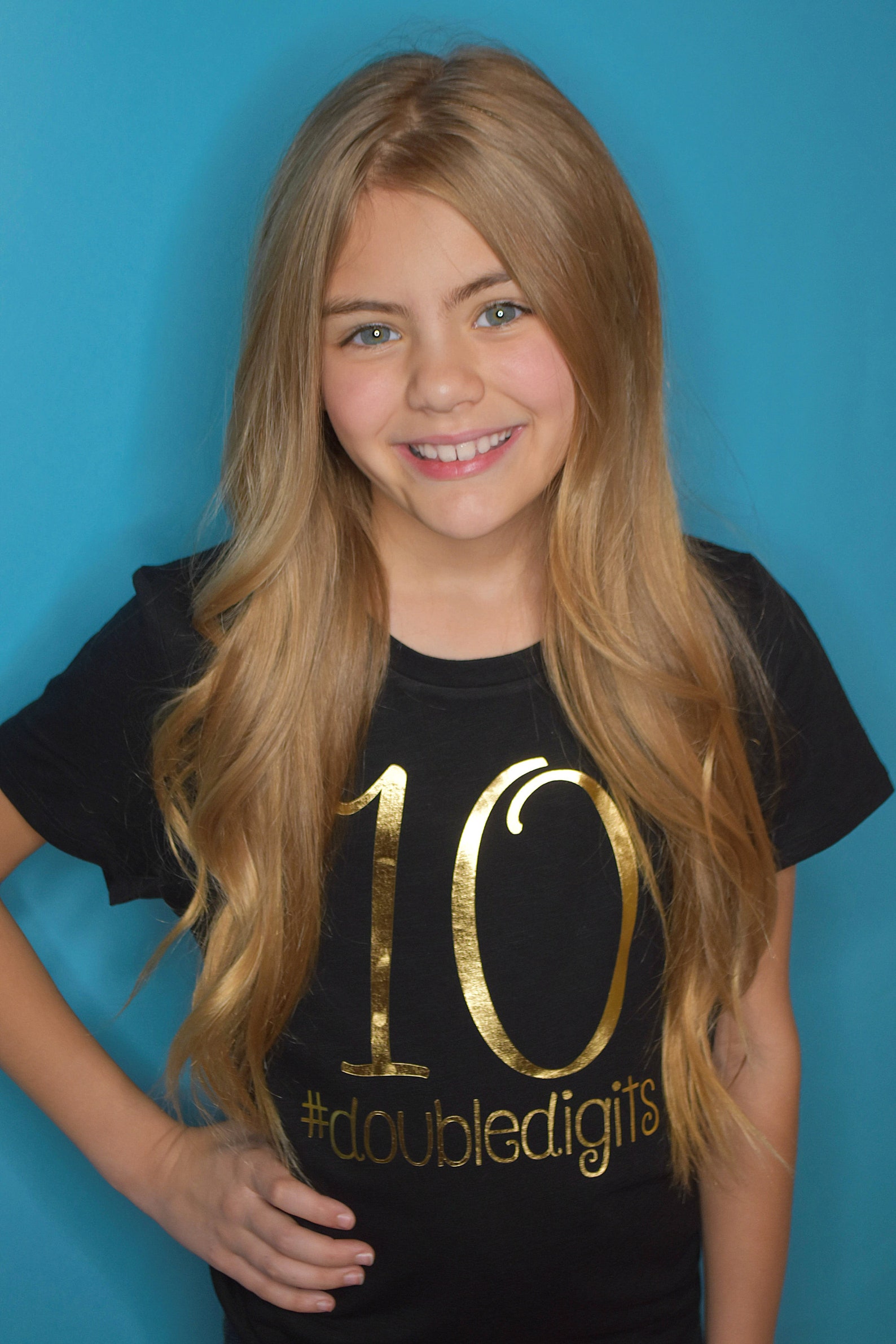 Girls 10th birthday shirt 10 year old shirt doubledigits | Etsy