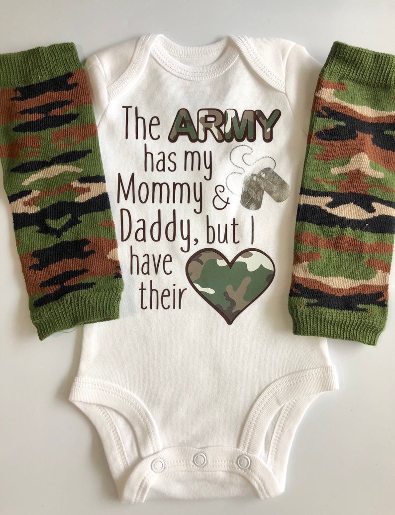 Baby Boy Baby Girl Outfit army Baby Outfit Army Daddy Army - Etsy