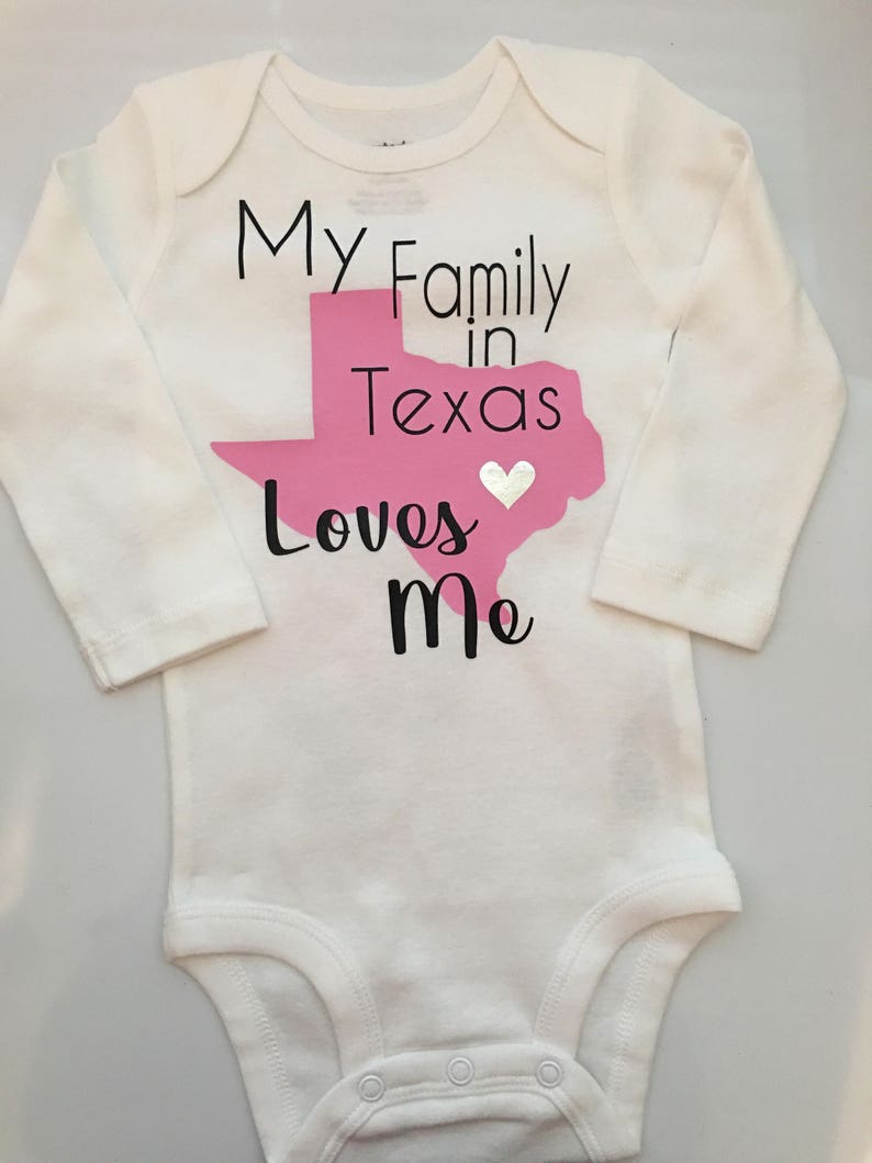 Baby Girl - Baby Boy - Texas - Personalized Texas Bodysuit - Someone in ...