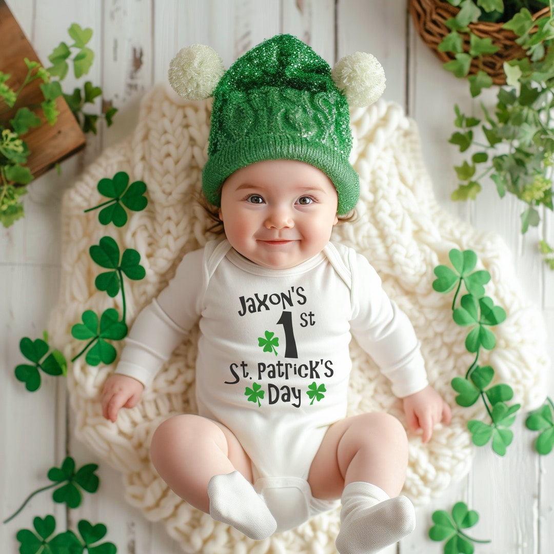 Baby Boy Baby Girl 1st St. Patricks Day - Boy Personalized Outfit ...