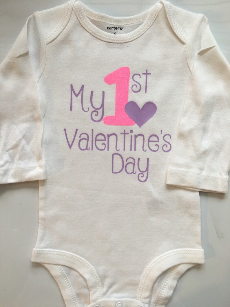 Baby girl 1st Valentines Day baby girl valentine's day | Etsy