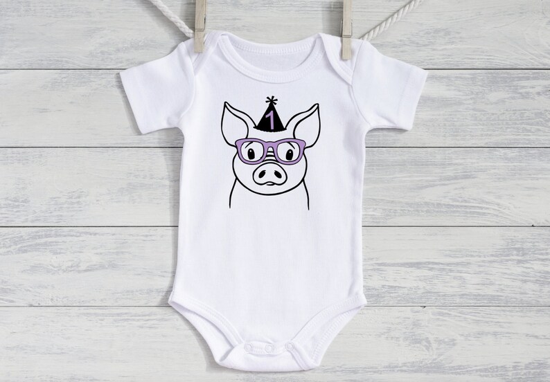 Pig Birthday Shirt- Farm Birthday Party - Barnyard Birthday Party - Pig ...