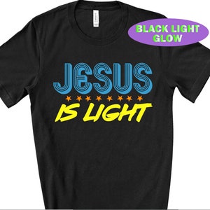 Glow Party Shirt- Jesus Glow Shirt - Youth Group Glow Party - Church ...