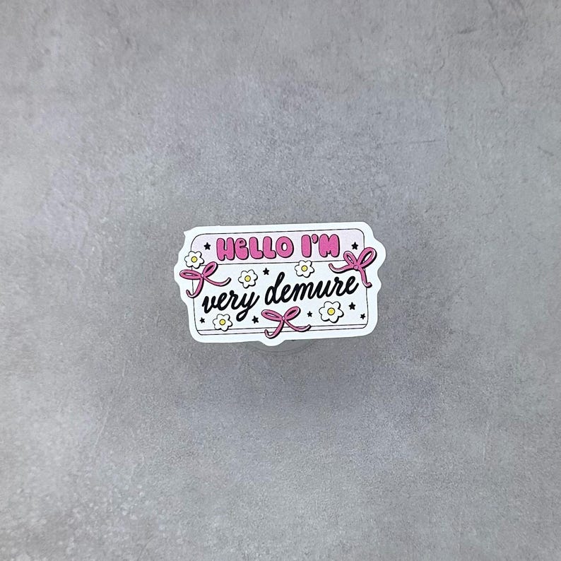 Hello I’m Very Demure Sticker - Etsy