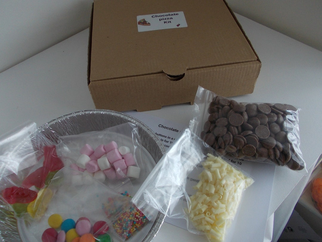 Chocolate Pizza Kit Make Your Own Chocolate Pizza Gift Set - Etsy