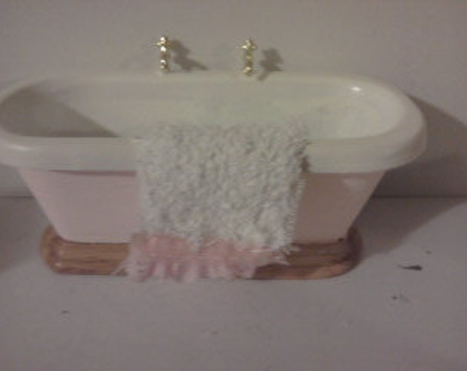 Dolls House Bath in in the Colourer of Your Choice and White 1 12th ...