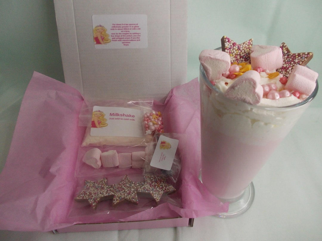 Pink Princess Milkshake Kit for Kids Letterbox Gift Magic - Etsy UK