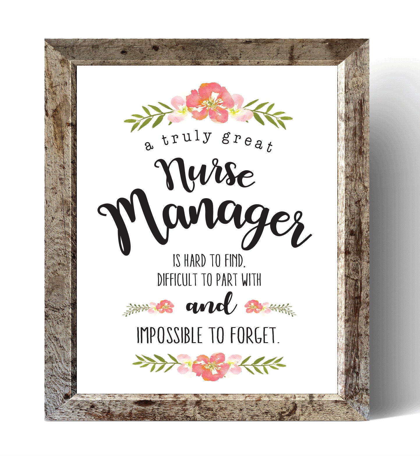 Nurse Manager Gift, Nurse Gift, A Truly Great Nurse Manager Art Print ...