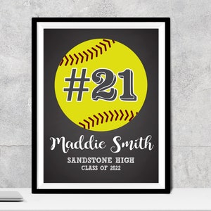 Personalized Senior Softball Gift, Softball Gifts for Team, Senior ...